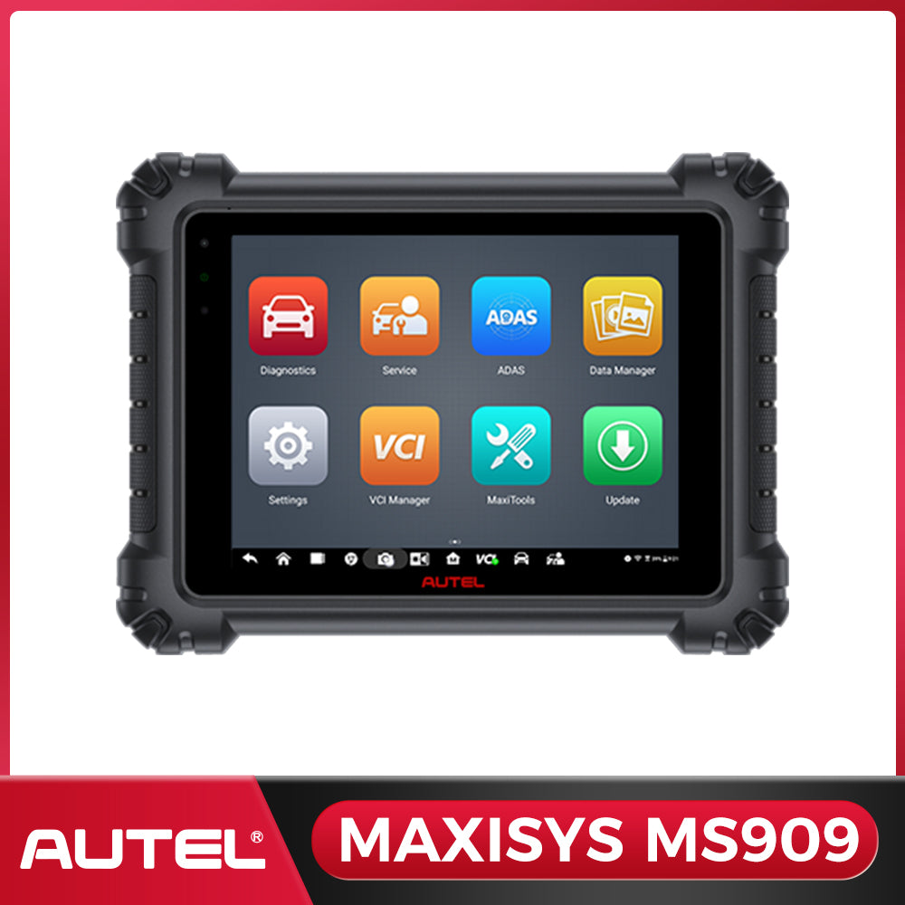 Autel MaxiSys MS909 MaxiFlash VCI J2534 Full Diagnostic Scanner with ...